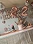 Amazon.com: Rose Gold 22nd Birthday Decorations for Women Girl,22nd ...