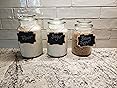 Amazon.com: Style Setter Canister Set 3-Piece Glass Jars in 34oz, 44oz ...