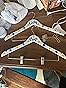 Amazon.com: White Wood Combo Hanger w/ Adjustable Cushion Clips, Box of ...