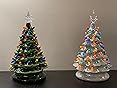 Amazon.com: Christmas is Forever Lighted Tabletop Ceramic Tree, 16 Inch ...