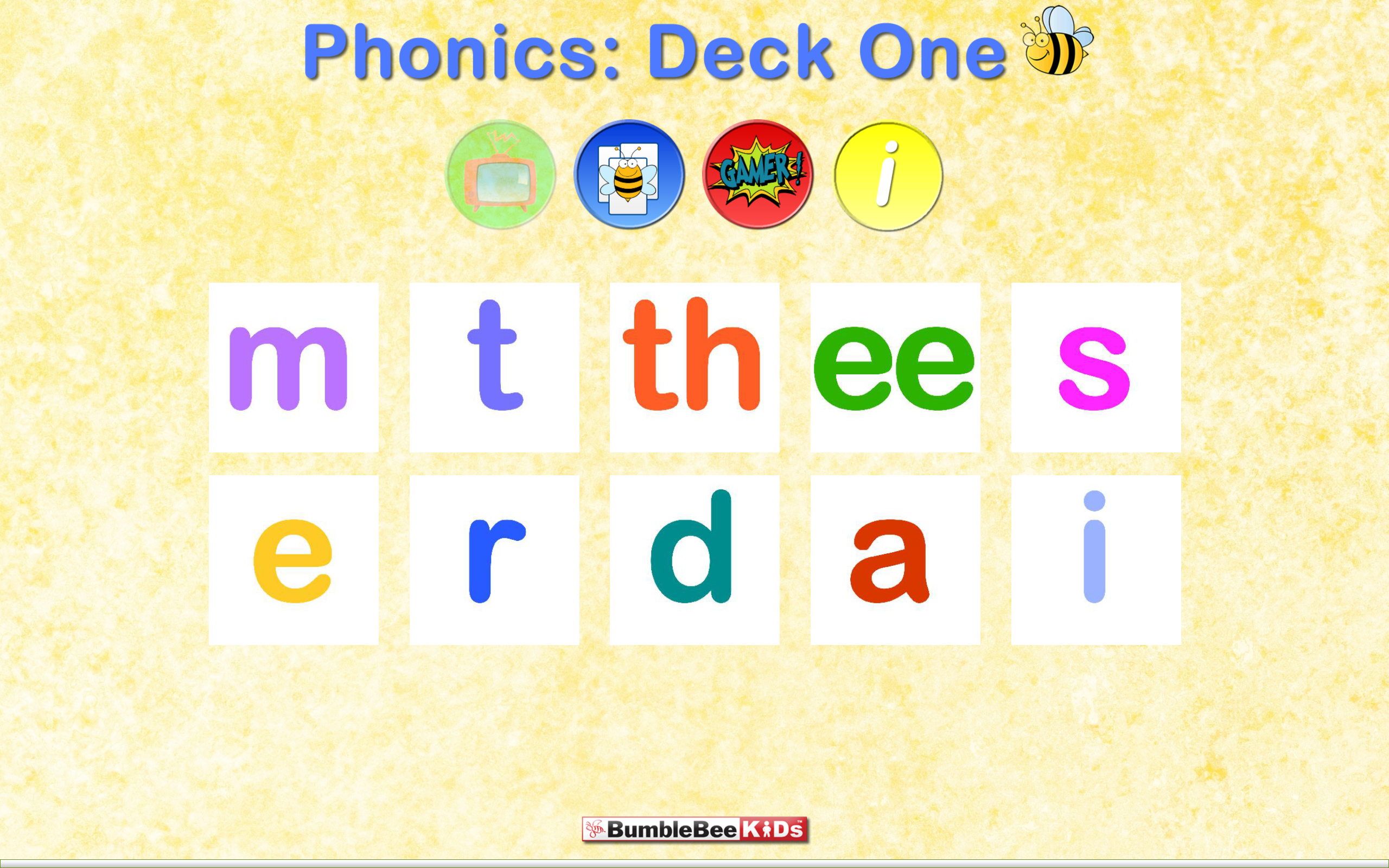 BumbleBee Kids Phonics Deck 1- Video Flashcard Player : Amazon.ca: Apps ...