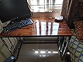 JGS Iron Frame Solid Wooden Finish Writing Study Table for Students ...