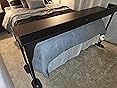 Amazon.com: Joy Overbed Table with Wheels for Full/Queen Beds | Height Adjustable Rolling Bed ...
