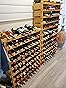 Amazon.com: SereneLife 72 Bottle Stackable Wine Rack, 33.5" x 10" x 42 ...