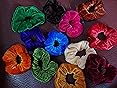 Buy Smile N Style Essentials -12 Pieces Multicolour Velvet hair band ...
