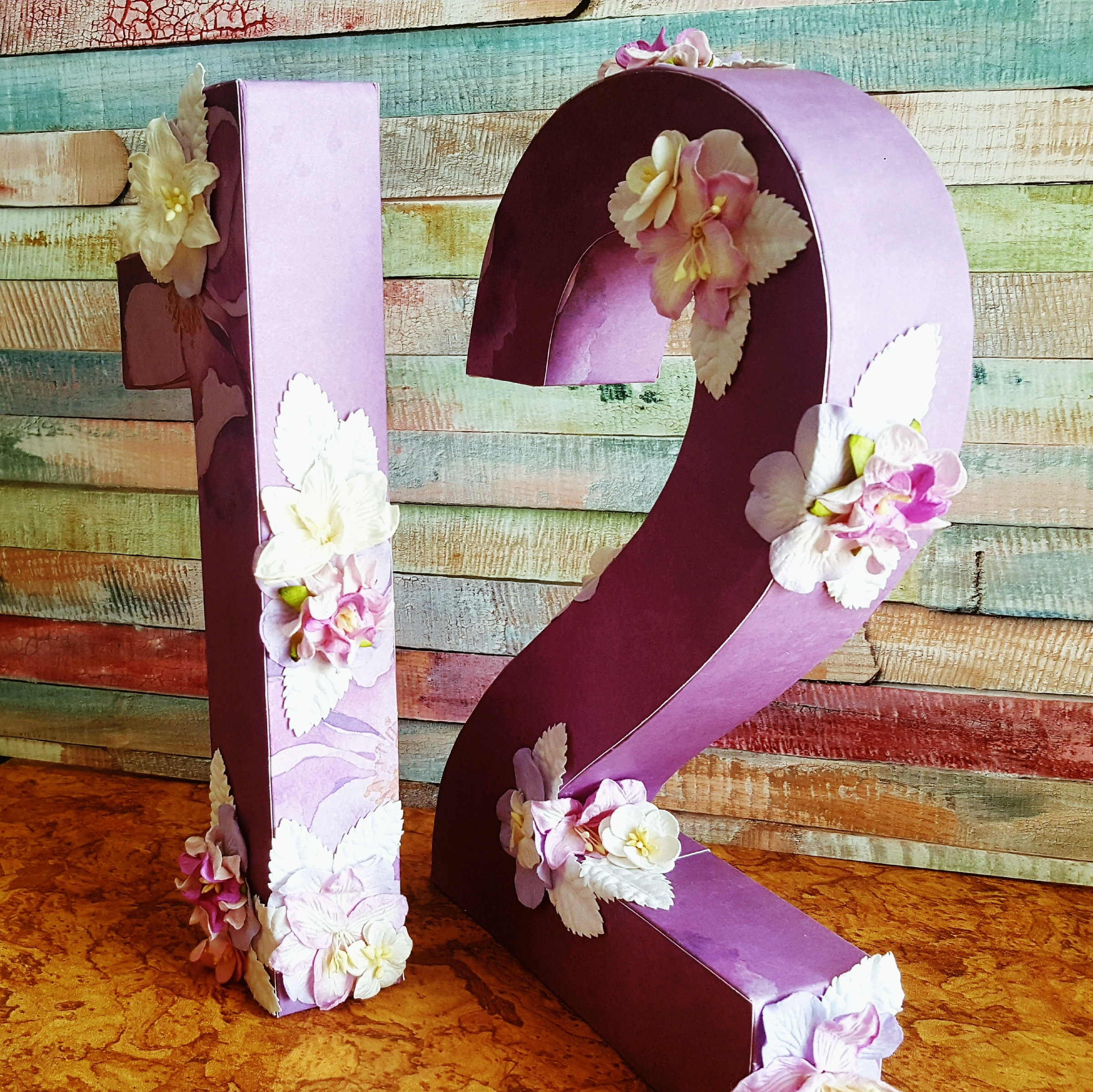 Watch Carton DIY numbers covered with Lavender Bliss cardstock on ...