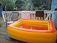 Amazon.com: Inflatable Family Swim Play Center Pool, 82" x 56" x 25 ...
