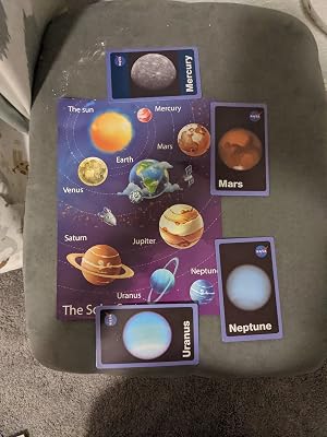 Richardy 17Pcs Space Solar System Star Flash Cards and Poster India | Ubuy