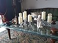 Amazon.com: CYS EXCEL Glass Candle Holder Sets (D-3.5" H-3.5" | 4.5" | 5.5")(Set of 3) Glass ...