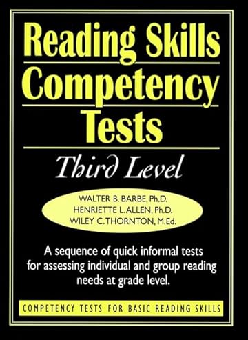 Reading Skills Competency Tests: Competency Tests for Basic Reading ...
