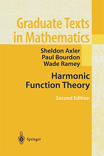 Harmonic Function Theory by Sheldon Axler