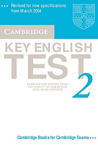 Cambridge Key English Test 2 Audio Cassette: Examination Papers from ...