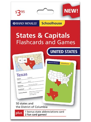 Rand McNally Schoolhouse U.S. States & Capitals Flashcards And Games by ...