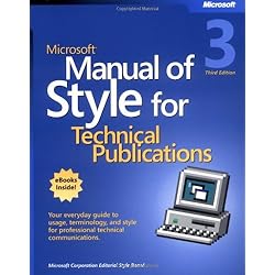 Microsoft Manual of Style for Technical Publications by Microsoft ...