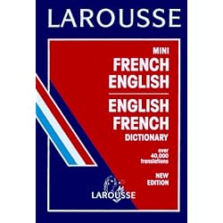 Larousse Mini Dictionary: French-English/English-French (Larousse ...
