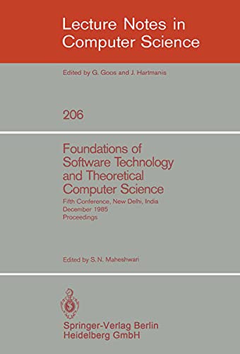 Details for: Foundations of Software Technology and Theoretical ...