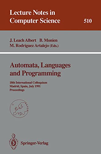Details for: Automata, Languages and Programming › IMSc Library catalog