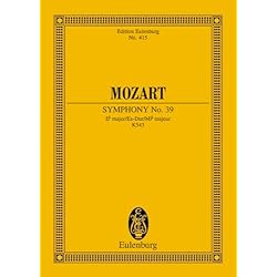 Covers: Mozart : Symphony no.39 in E flat major, K543 [miniature score ...