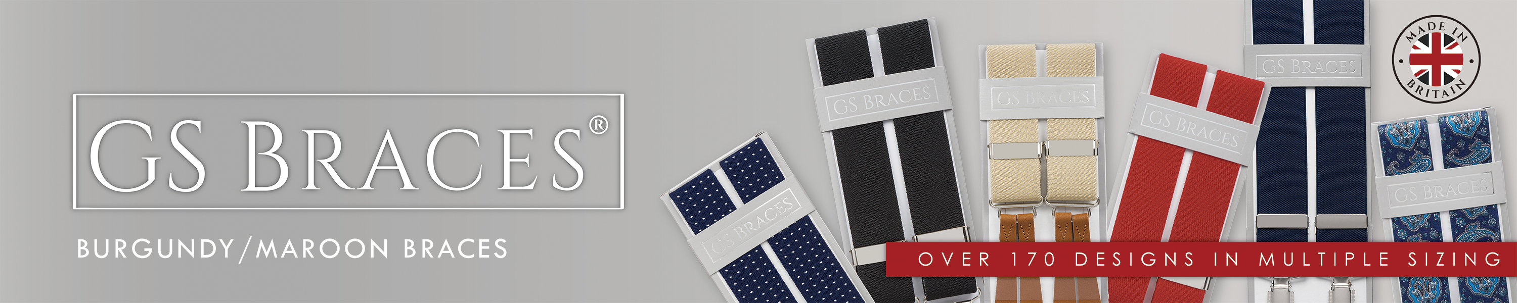 Amazon.de: GS BRACES: Burgundy / Maroon Braces