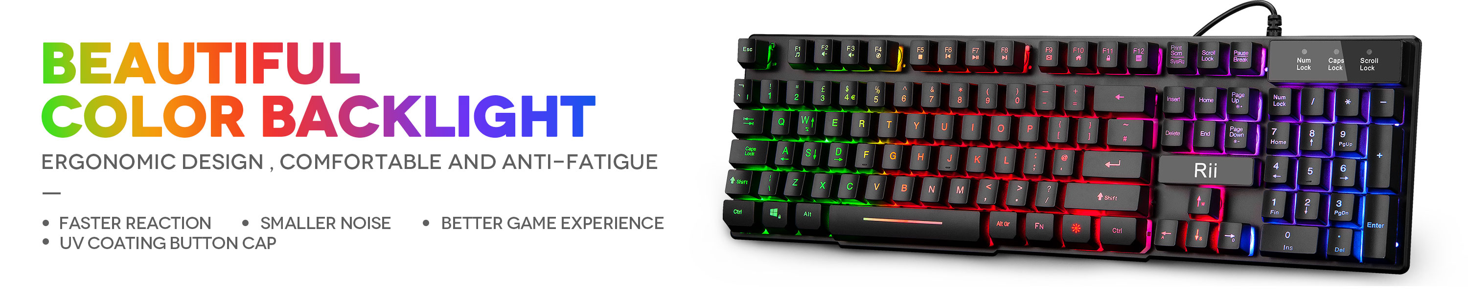 Amazon.co.uk: Rii: Gaming keyboard mouse