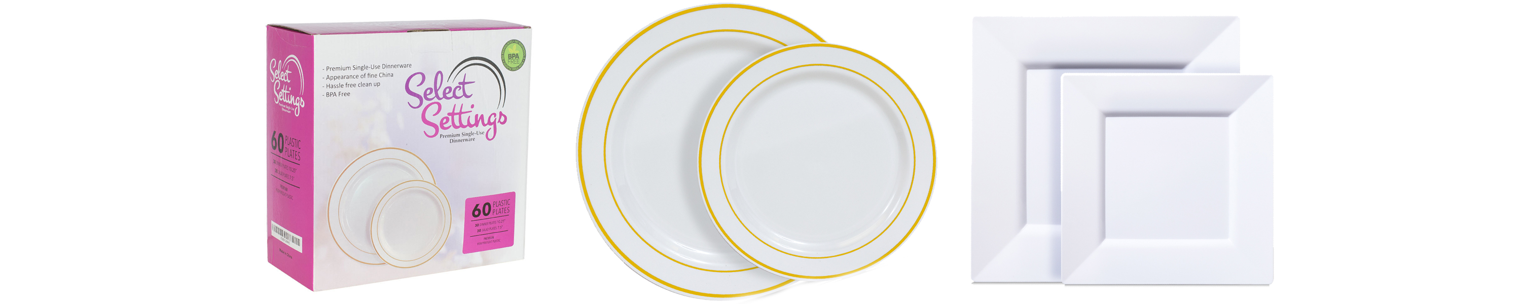 Amazon.com: Select Settings premium single-use dinnerware