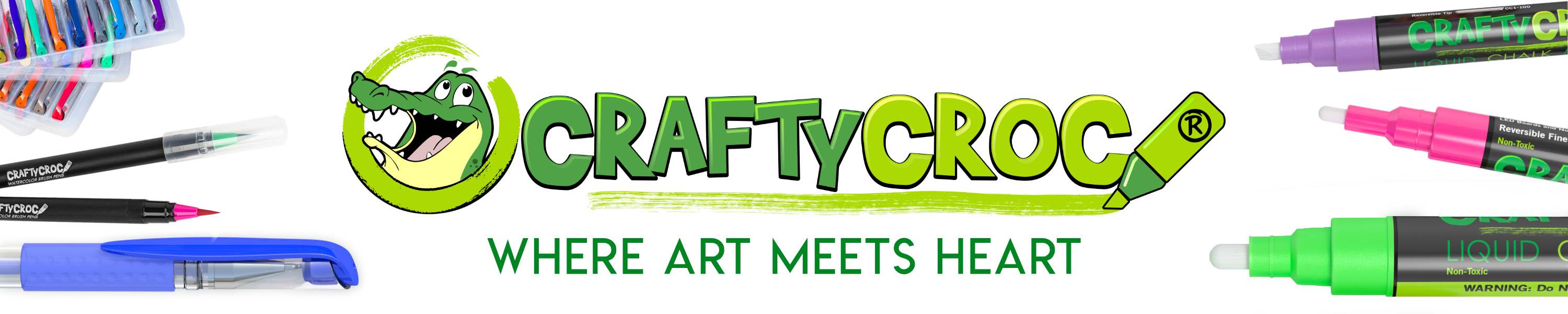 Amazon.com: Crafty Croc: Watercolor Brush Pens