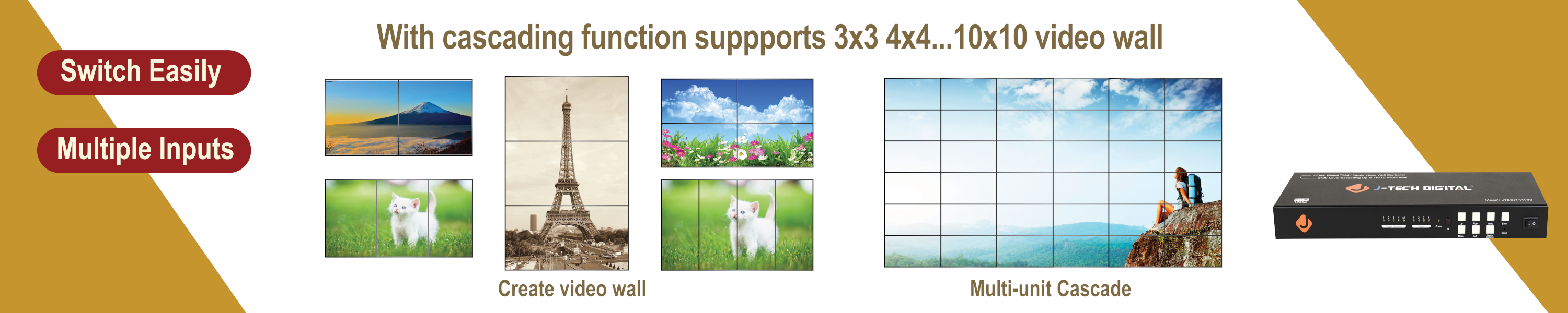 Amazon.com: J-Tech Digital: VIDEO WALL/MULTI-VIEW PROCESSORS