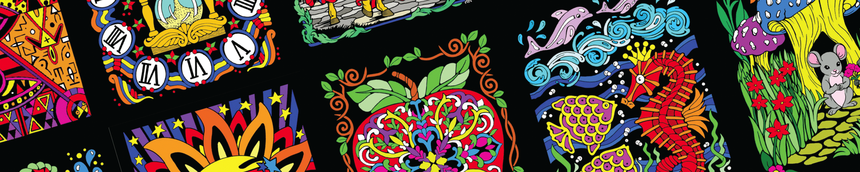 Amazon.com: Stuff2Color: 6 Packs - Fuzzy Posters