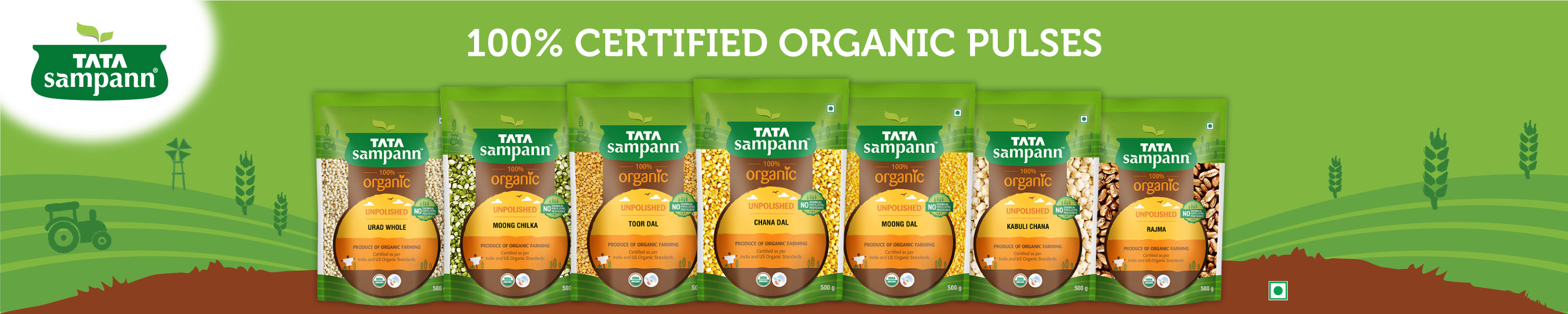 Amazon.in: Tata Sampann: 100% Organic Pulses