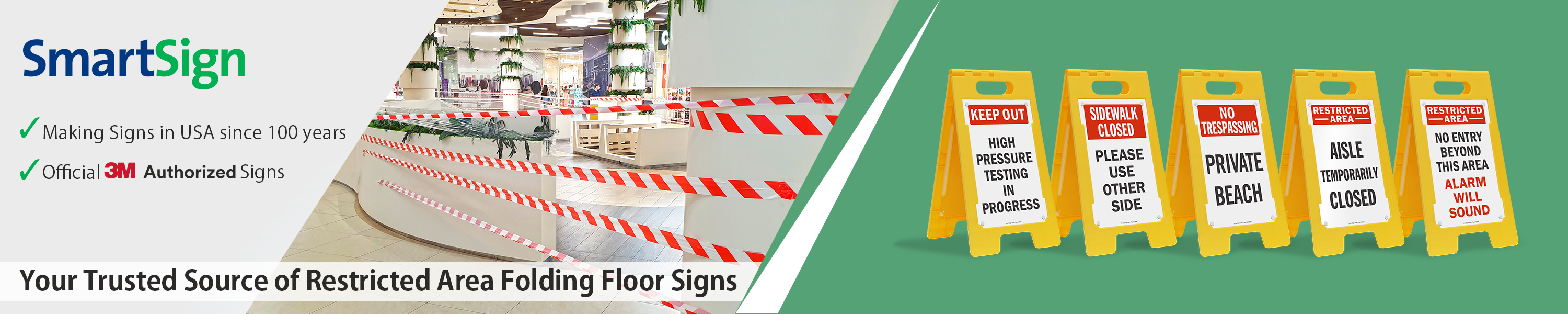 Amazon.com: SmartSign: Safety/Stop Folding Floor Signs