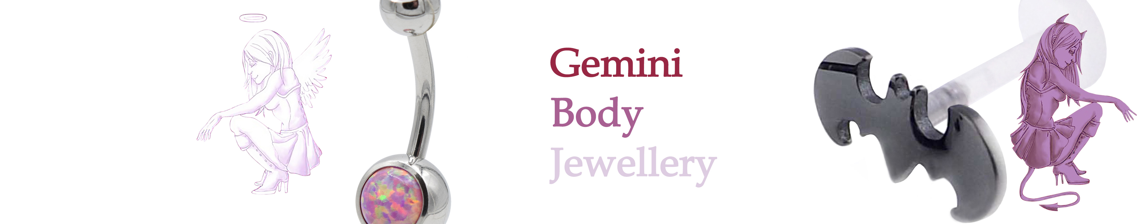 Amazon.co.uk: Gemini body jewellery