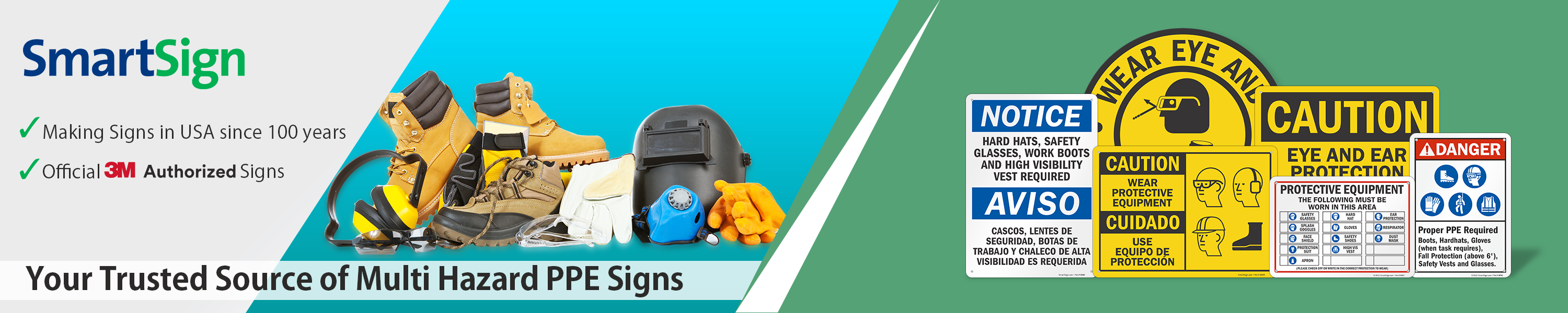 Amazon.com: SmartSign: Multi Hazard PPE Signs