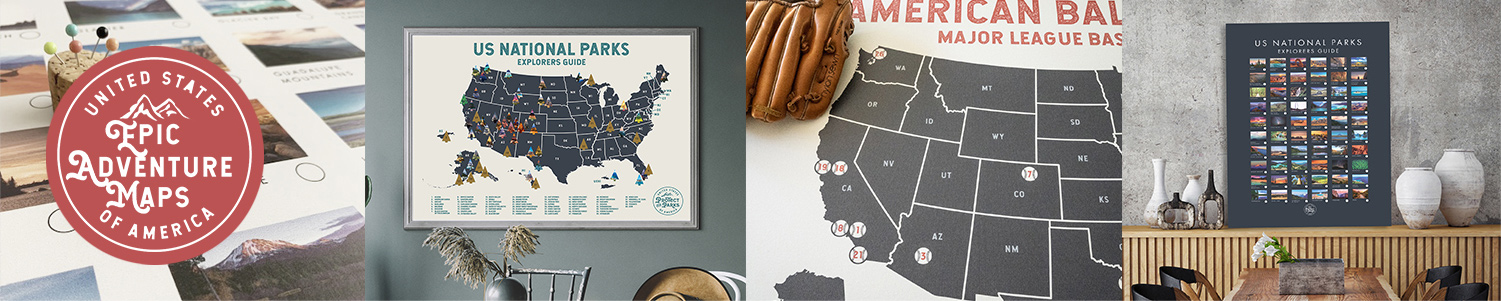 Amazon.com: Epic Adventure Maps: Buy a Map, We'll Plant a Tree