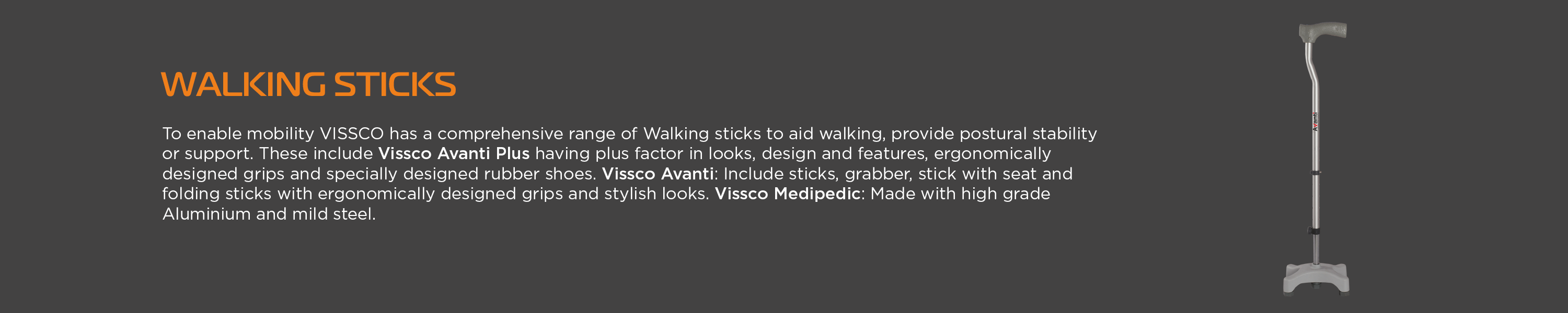 Amazon.in: VISSCO: WALKING STICKS AND CRUTCHES