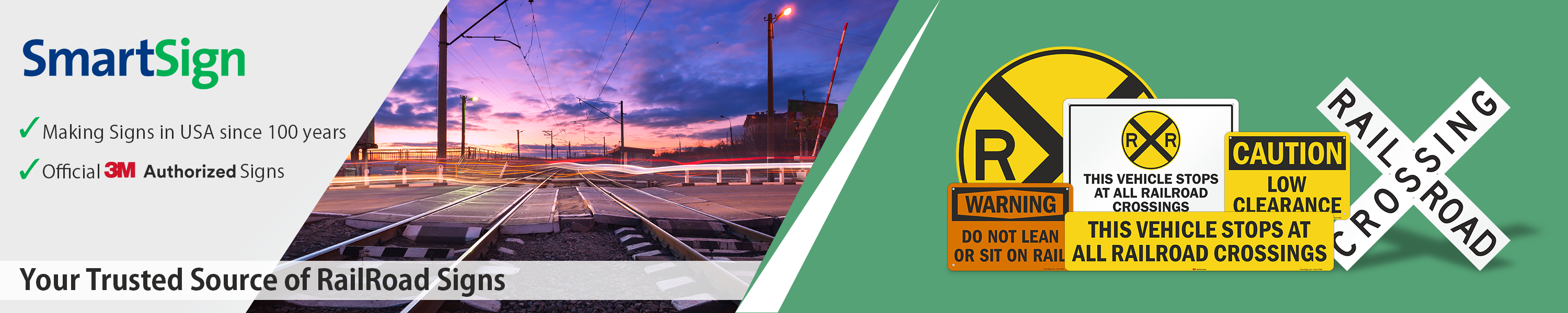 Amazon.com: SmartSign: RailRoad Signs