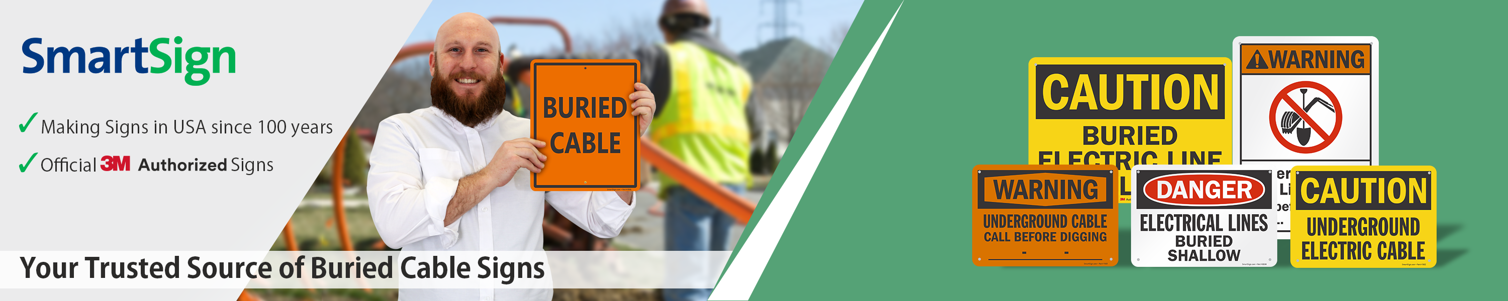 Amazon.com: SmartSign: Buried Cable Signs