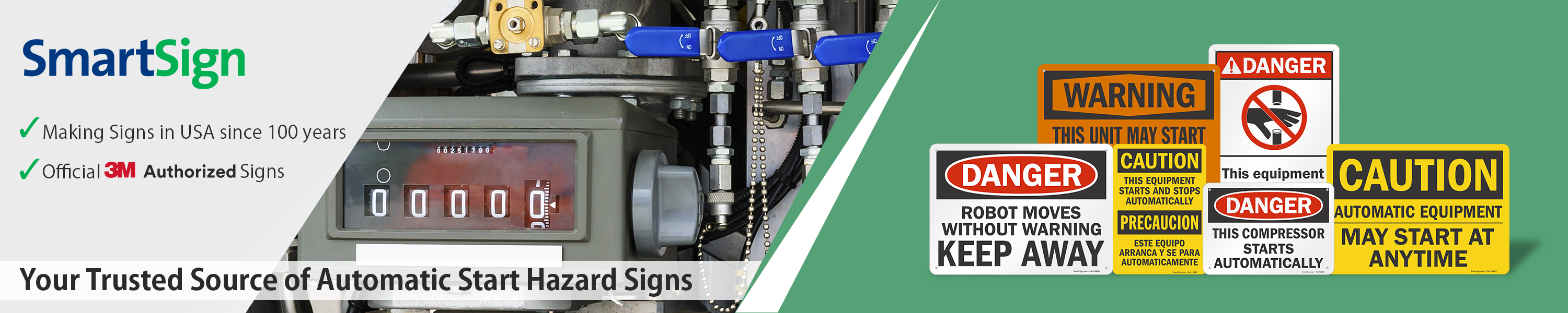 Amazon.com: SmartSign: Automatic Start Hazard Signs