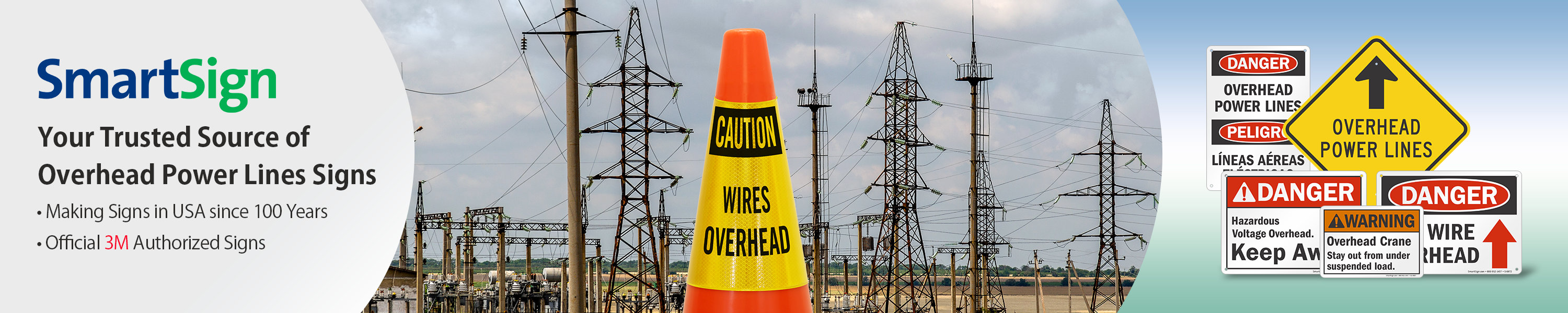 Amazon.com: SmartSign: Overhead Power Lines Signs