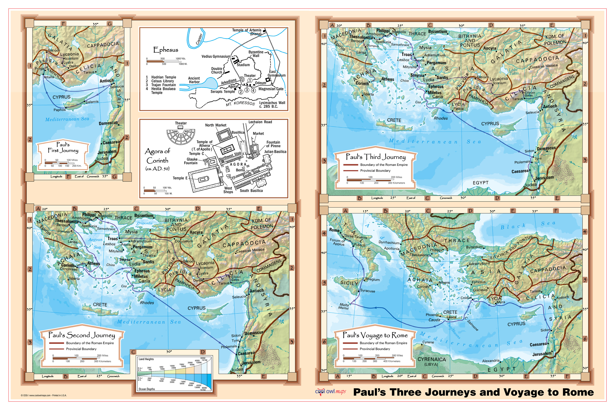 Amazon.com: Cool Owl Maps: Bible Maps