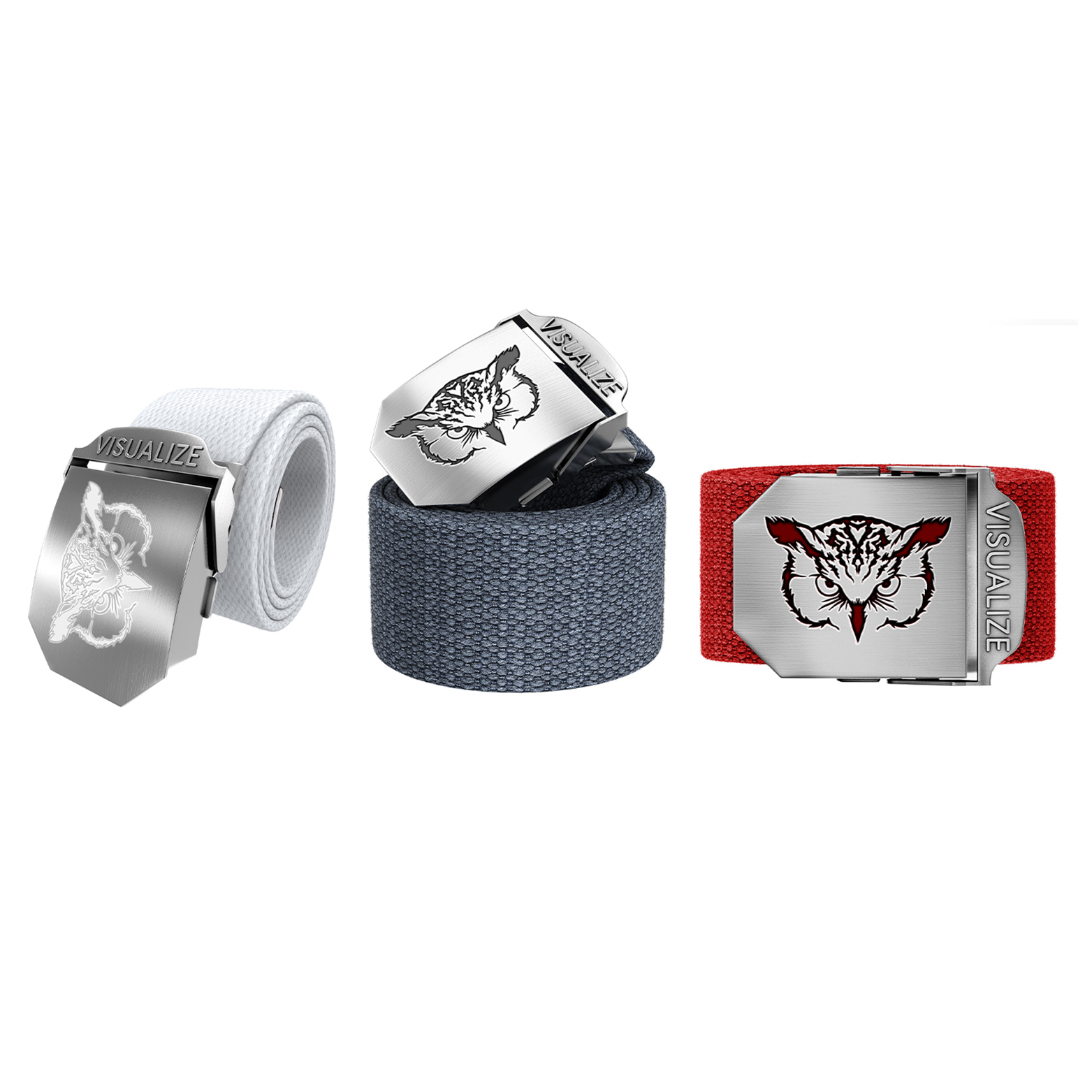 Amazon.com: VISUALIZE: MANTLE Golf Web Belt