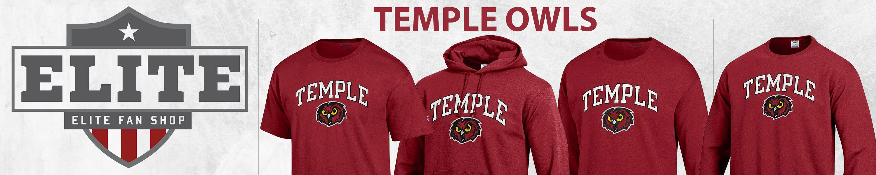 Amazon.com: Elite Fan Shop: Temple Owls Sweatshirts