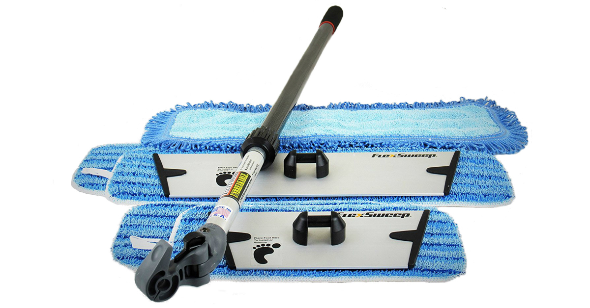 Amazon.com: FlexSweep: Easy-Clean Snap-On Flat Mops