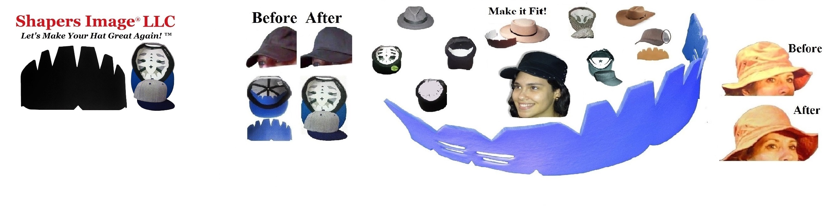 Amazon.com: SHAPERS IMAGE® Baseball Caps Crown Inserts & Hat Shapers ...