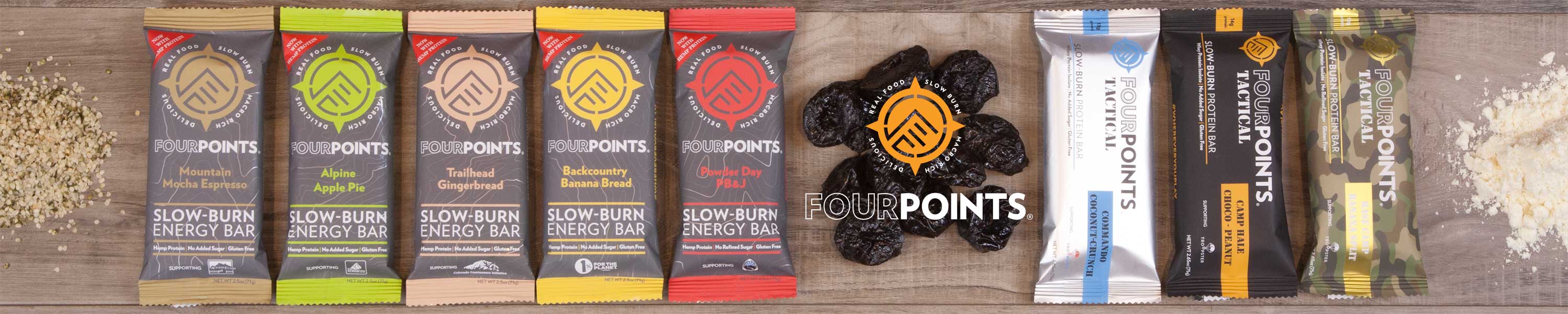 Amazon.com: FOURPOINTS SLOW-BURN ENERGY BARS
