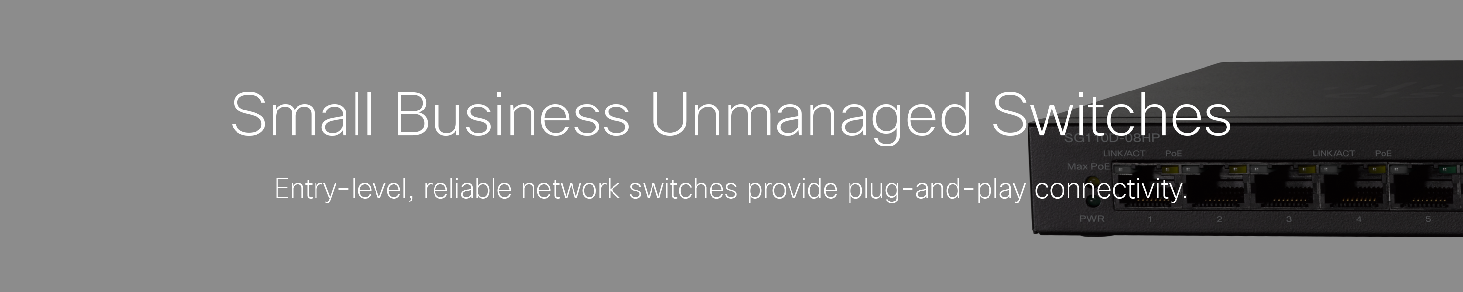 Amazon.com: Cisco Small Business Networking Solutions: Unmanaged Switches