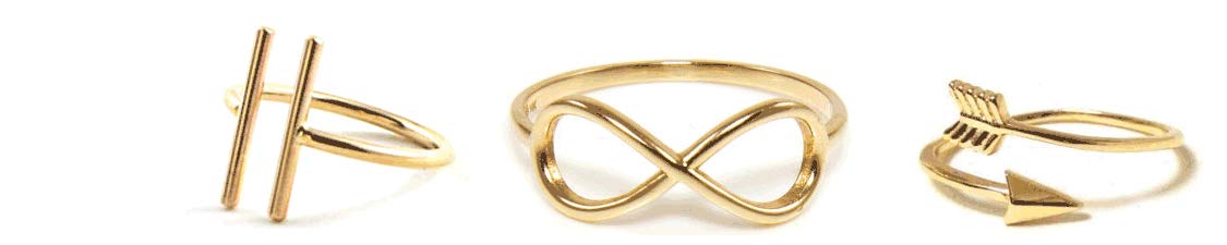 Amazon.co.uk: Jewelry Affairs: Gold Rings