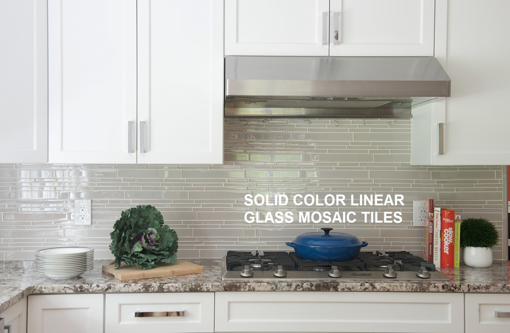 Amazon.com: Rocky Point Tile: SOLID COLOR LINEAR GLASS MOSAIC TILES