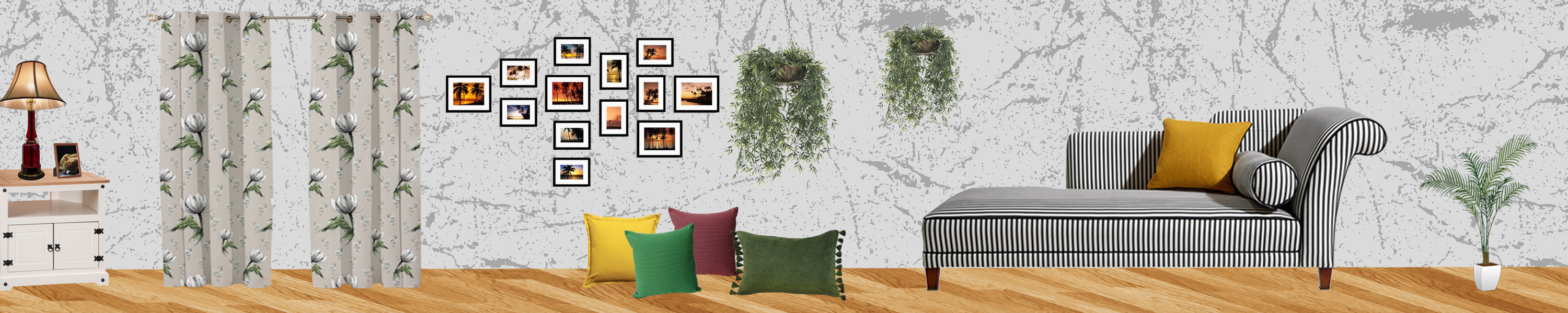 Amazon.in: b7 CREATIONS®: Canvas Curtains