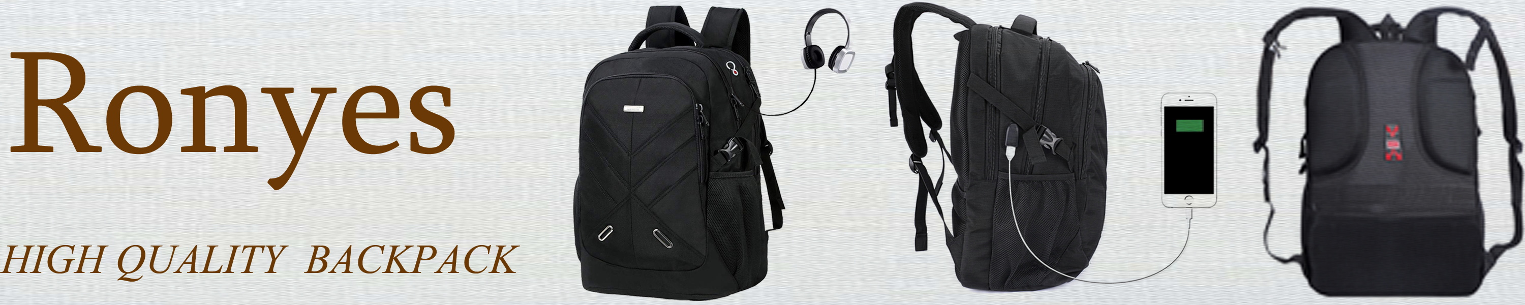 Amazon.com: Ronyes: LARGE TRAVEL LAPTOP BACKPACK
