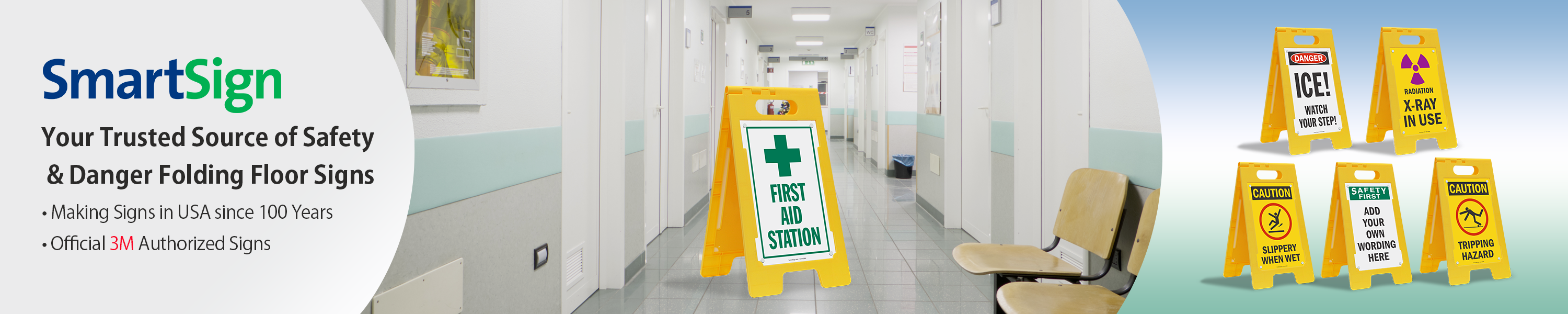 Amazon.com.mx: SmartSign: Danger/Caution Folding Floor Signs